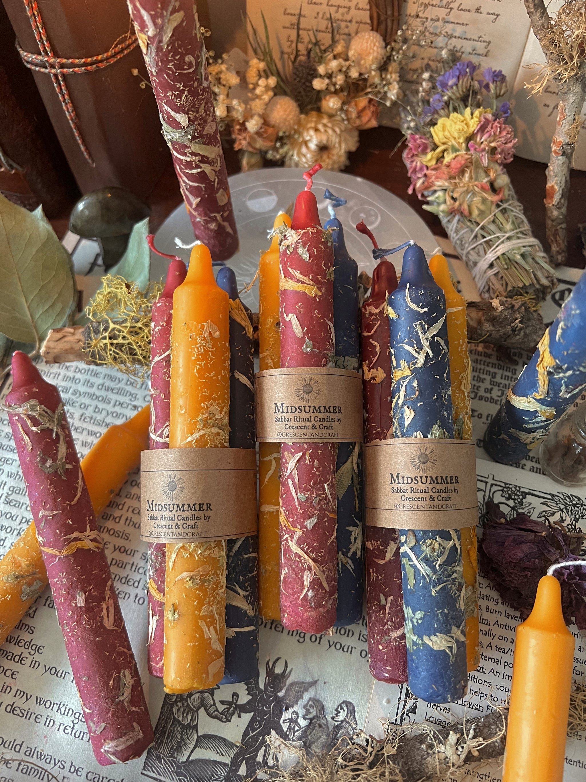 Sabbat Ritual Candles – Crescent & Craft