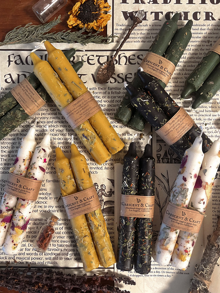 Dressed Spell Candles – Crescent & Craft